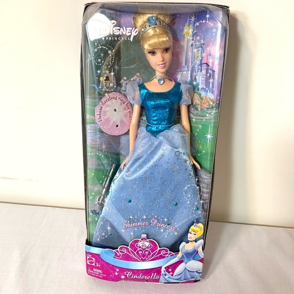 Mattel | Toys | Cinderella Barbie Shimmer Series With Accessories Blue ...